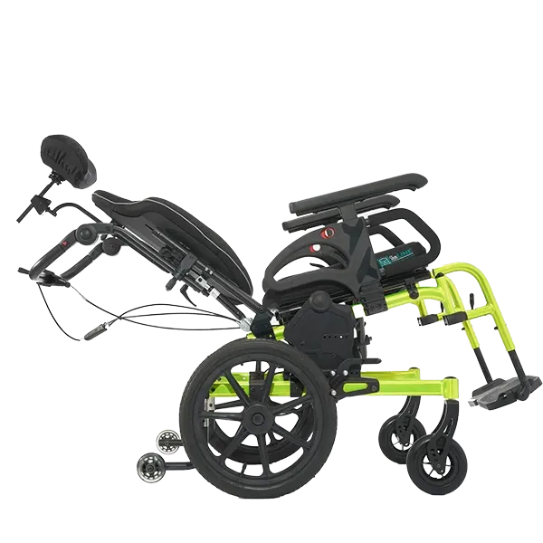 IQLC - כיסא גלגלים סיעודי טילט אין ספייס מתקפל וגב הטיה לנוחות מרבית